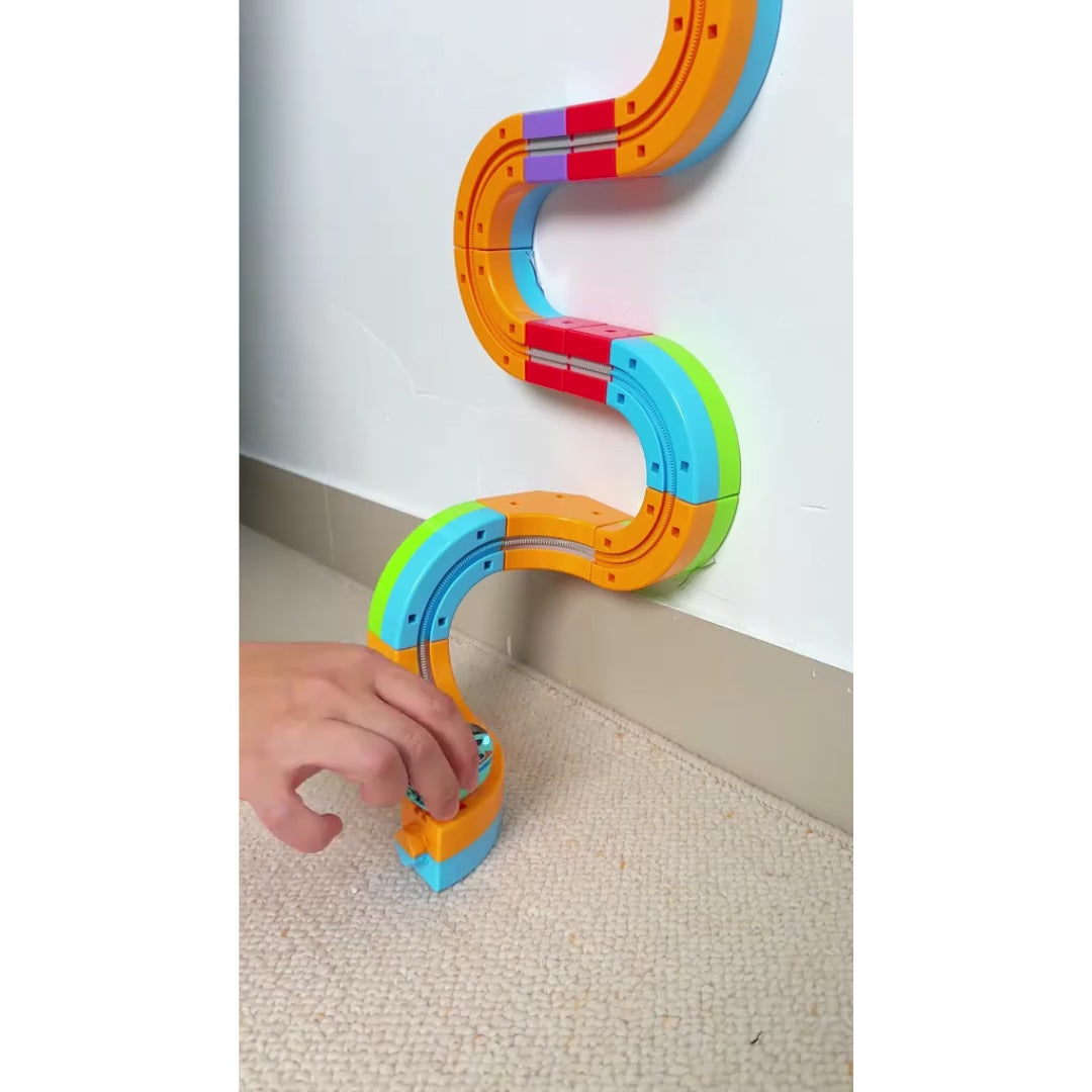 Magnetic Train Track Building Set for Kids – Thoson MagTrack, USB ...